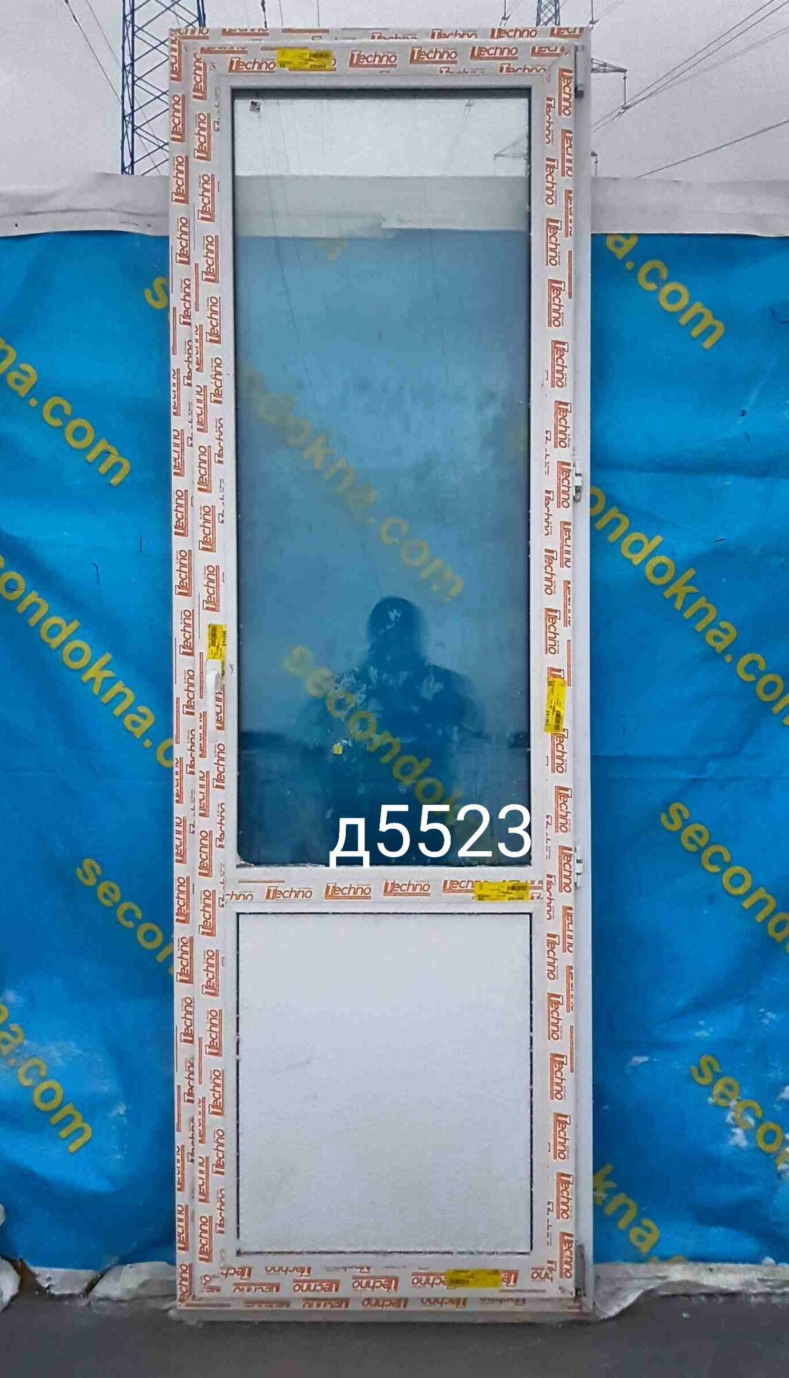 Дверь пластиковая Б/У 2330(в)х760(ш)