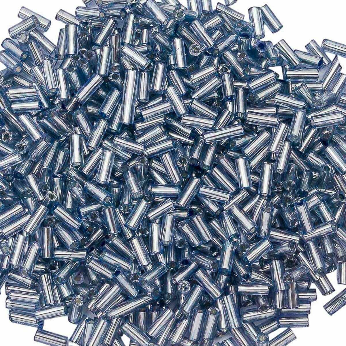 Бисер стеклярус Astra&Craft 5мм, 15г (36 серо-лавандовый), 10 упак