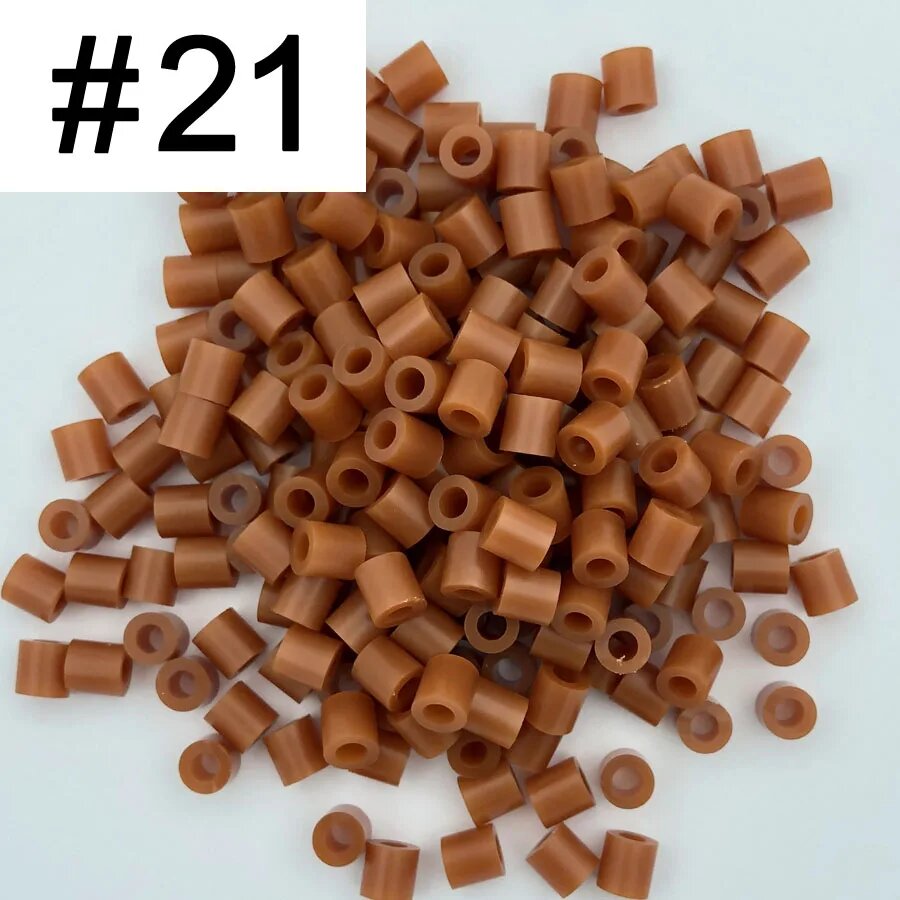 Бусины Hama 5 мм, Коричневый (21), 1000 шт.