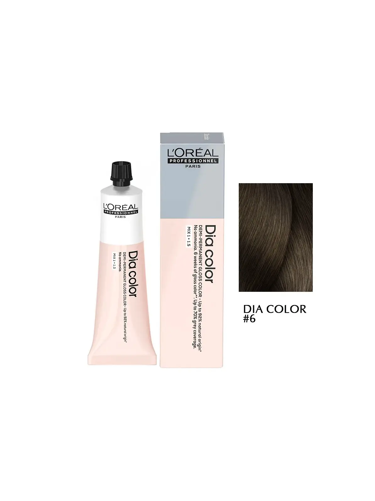 L'Oreal Professionnel L'Oreal Dia Color 6 - Краситель-блеск без аммиака темный блонд 60 мл