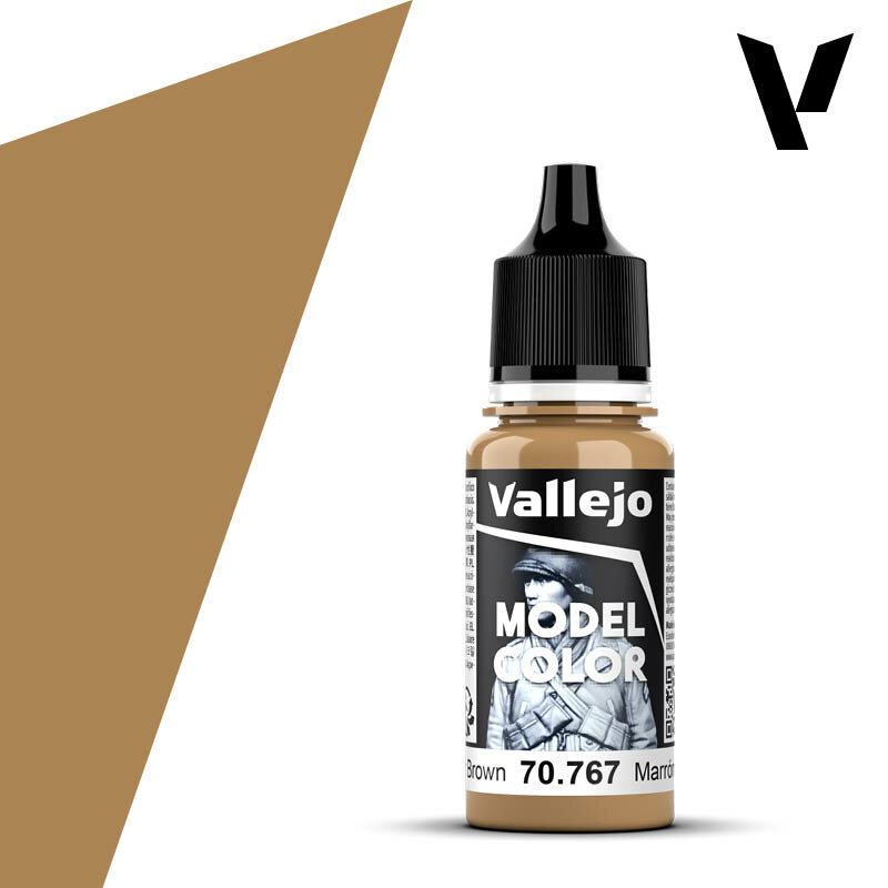 Краска 70767 Vallejo серии Model Color Desert Brown (Пустынно - коричневый) 18ml