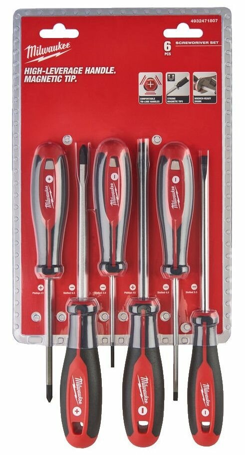 Набор отверток магнитных с трехгранной рукояткой Milwaukee 4932471807
