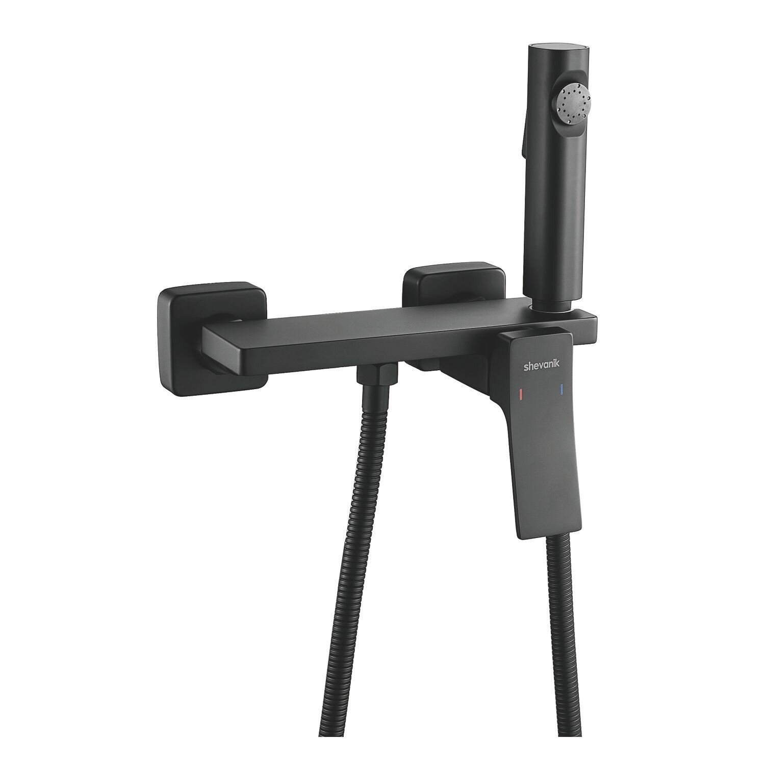 Гигиенический душ со смесителем Shevanik S6UX10HH5HCL-1GX, черный