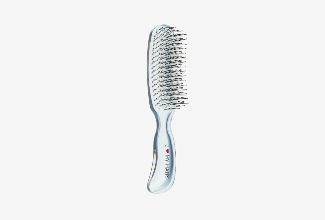 Щетка для волос I LOVE MY HAIR ILMH Aqua Brush 18280SC синяя прозрачная M