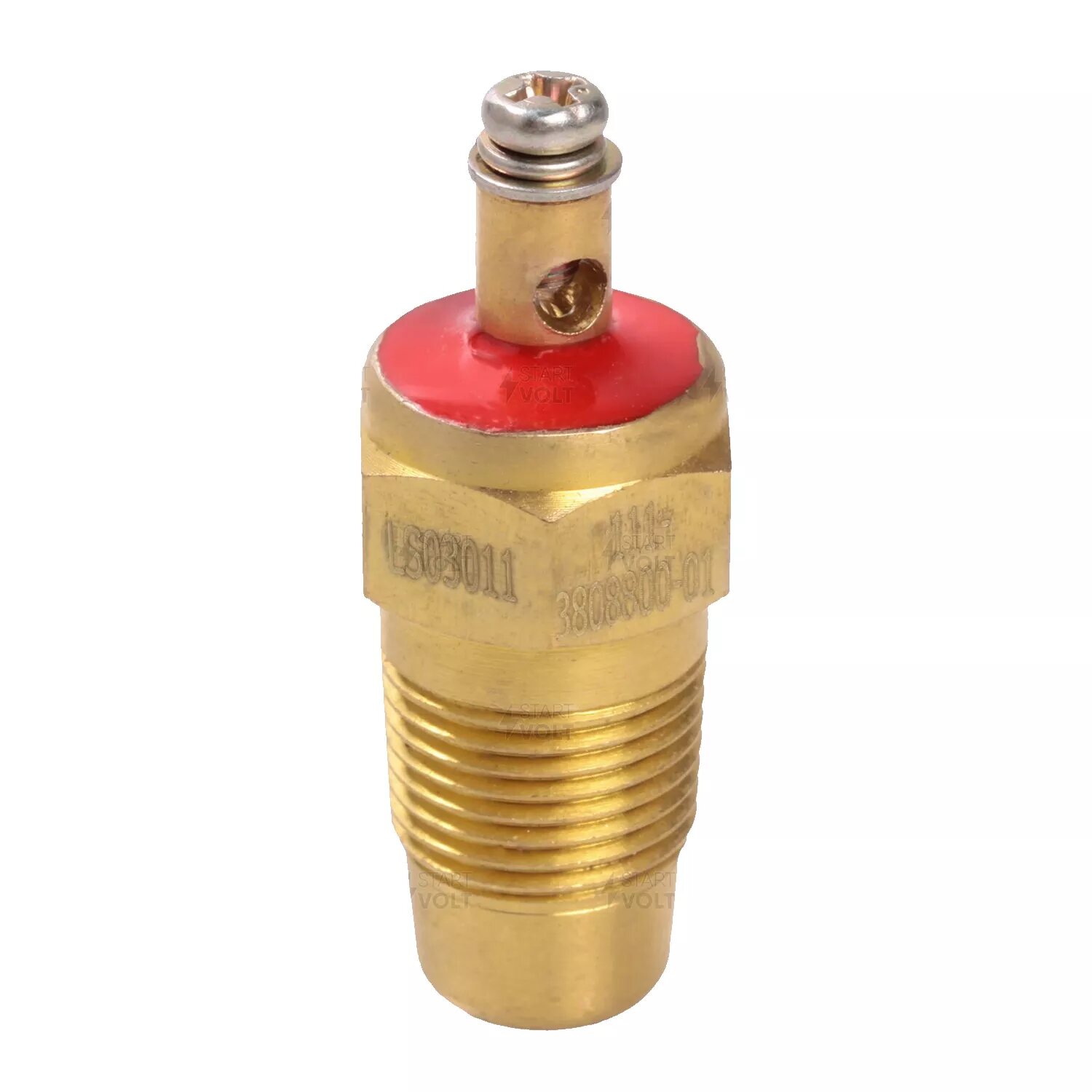 Датчик температуры ЛАЗ, лиаз, ПАЗ, К-700 охлаждающей жидкости на сигнализатор винт 100 градусов (STARTVOLT)