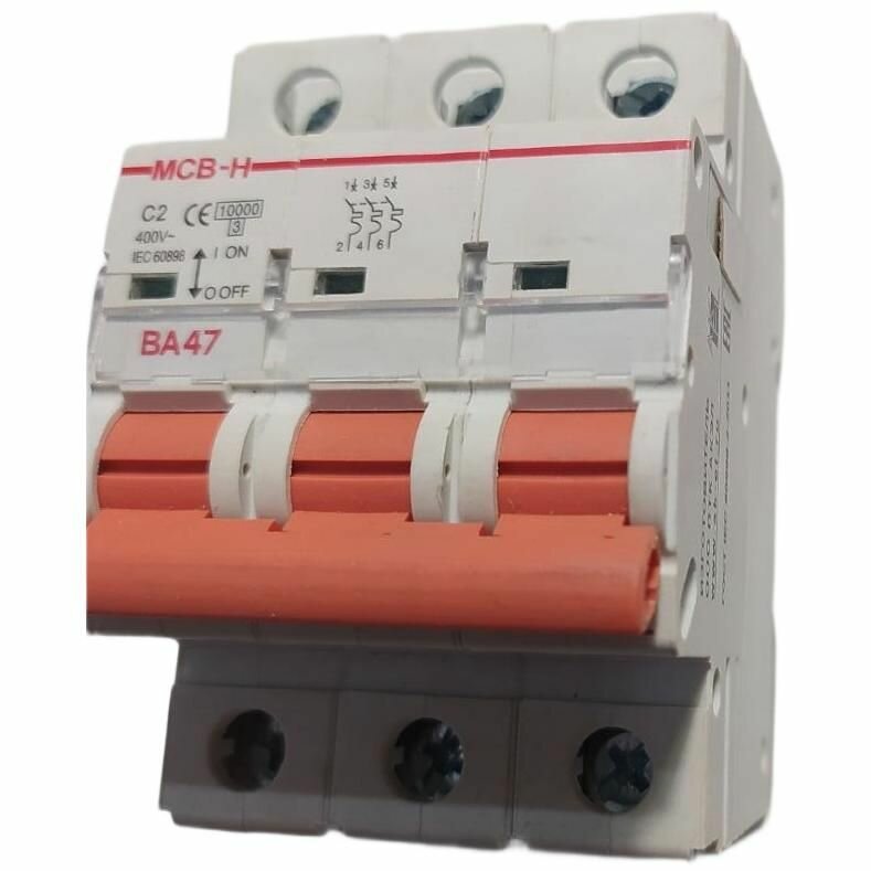 AKEL Выключатель автоматический ВА47-MCB-H-3P-C2-AC (арт. 400353)