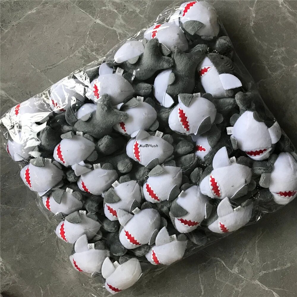 Плюшевый брелок маленькая акула Xuleplush 40PCS Gray