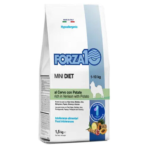 Сухой Монобелковый корм Форза для собак Мелких пород Оленина картофель 1,5 кг