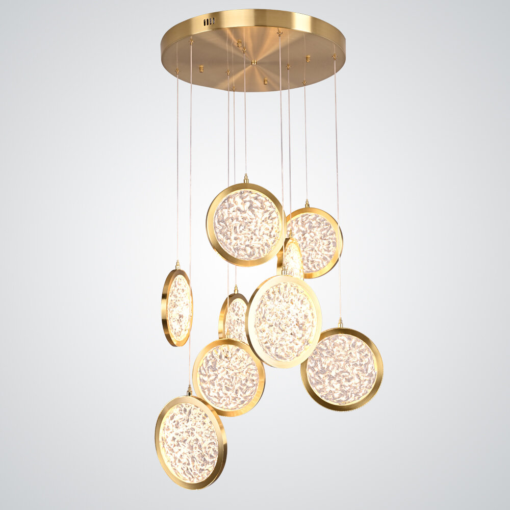 Дизайнерская подвесная люстра луна lighting collection D50