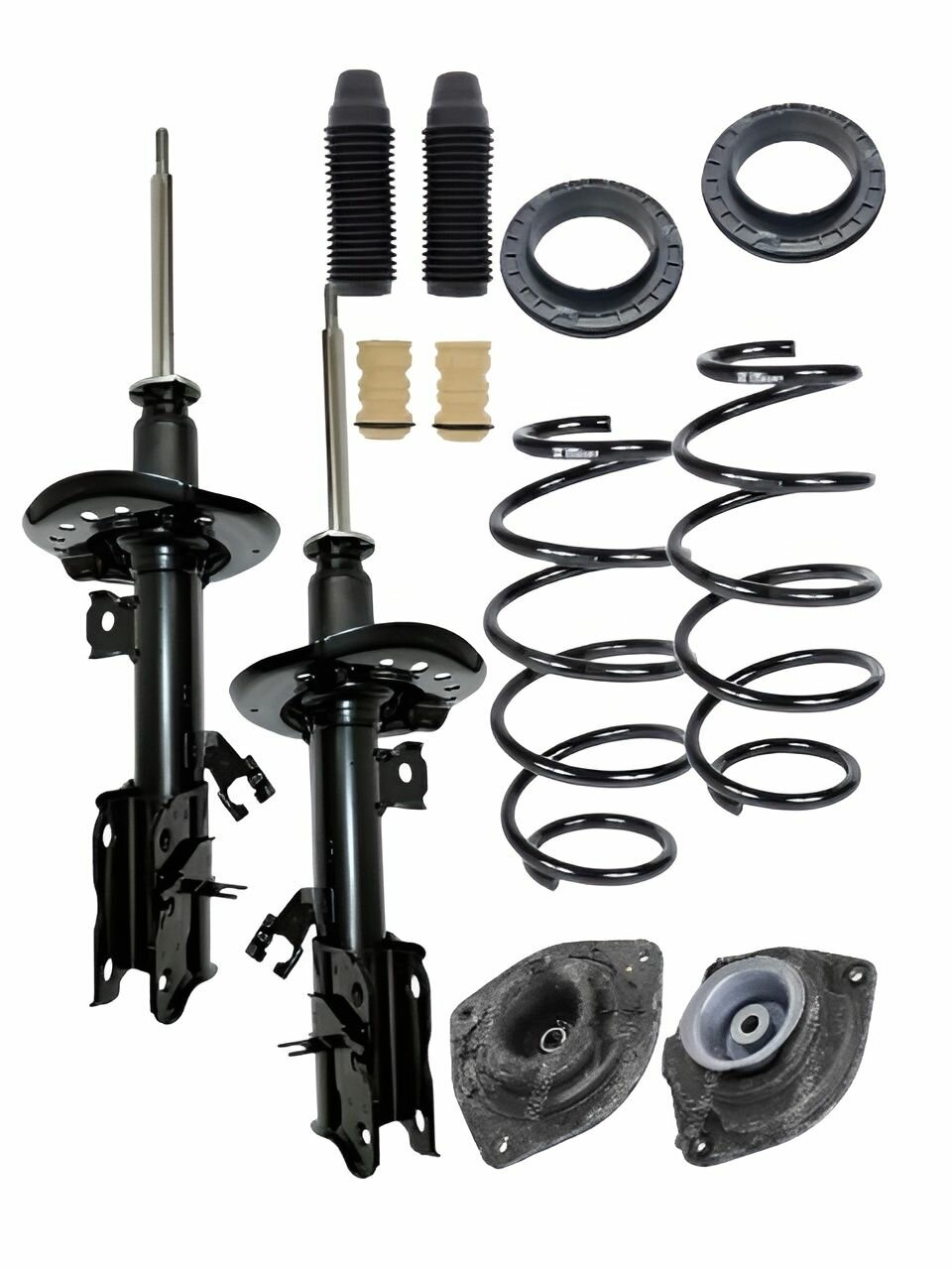 Комплект передней подвески амортизаторы и пружины на NISSAN Qashqai J10 07-