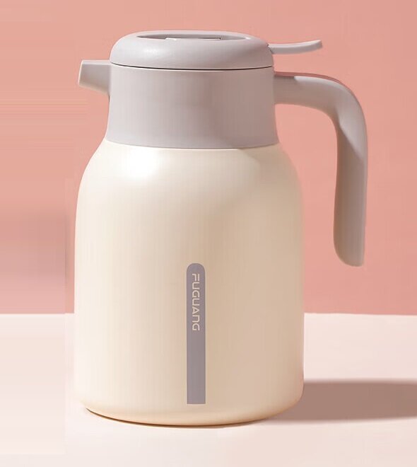 Термокувшин Fuguang Lingmeng Insulated Bottle, большая вместимость, 2.0L, off-white