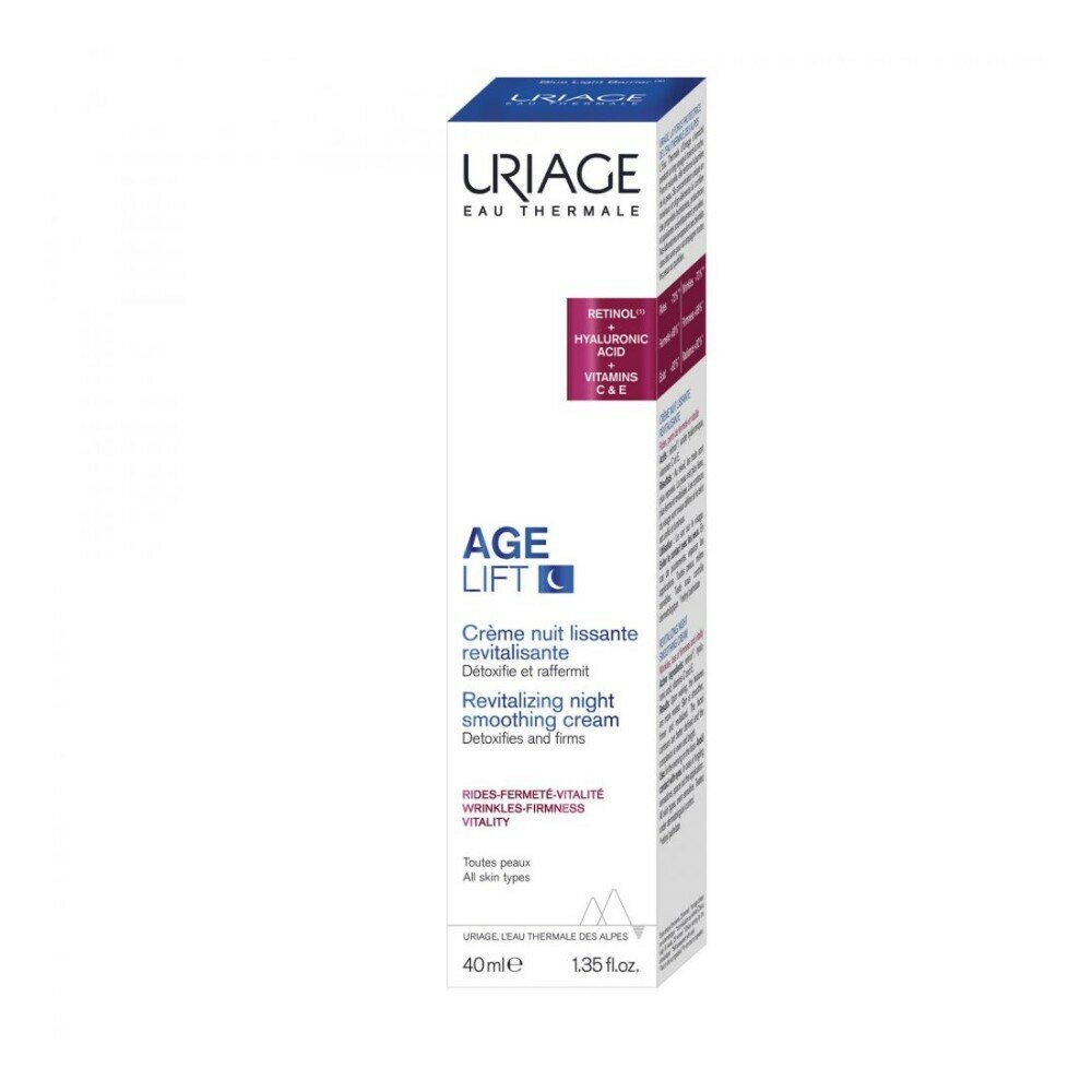 Uriage Age Lift Revitalizing Night Smoothing Cream Ночной разглаживающий восстанавливающий крем, 40 мл