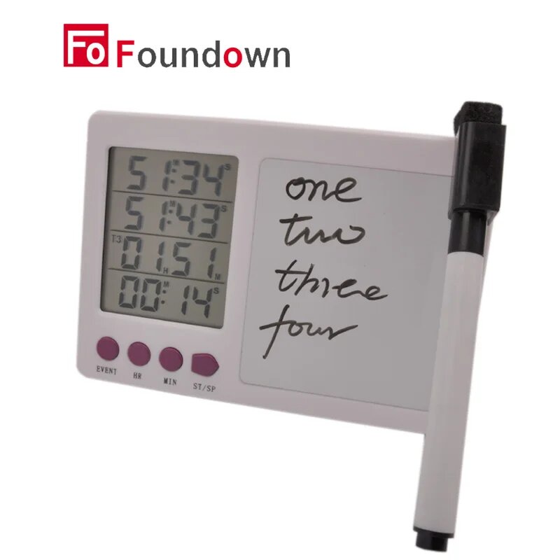 Runleader 4-х канальный цифровой кухонный таймер белый