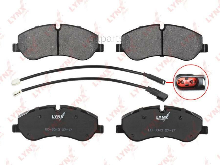 LYNXAUTO BD3043 Колодки тормозные дисковые | перед |