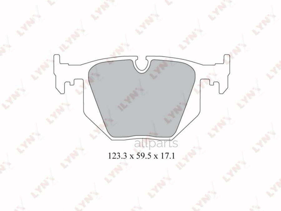 LYNXAUTO BD1403 колодки тормозные ЗАД BMW 3 (E46) 2.5-3.0 99-05 / 7(E38) 2.5D-5.0 95-01 / X3(E83) 2.0-3.0D 04- /