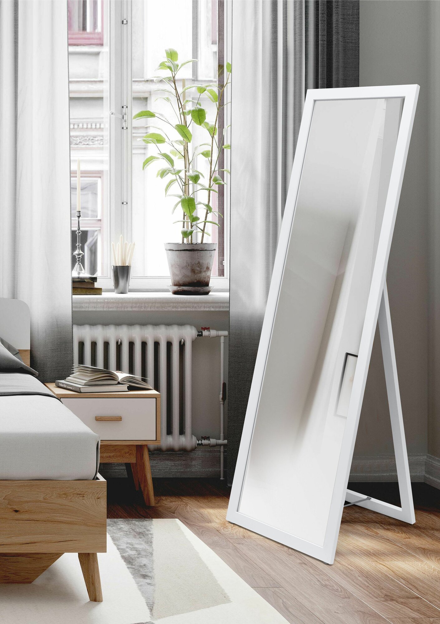 Зеркало интерьерное Финист, серия Diviya, 160 х 50 см, напольное, МДФ рама