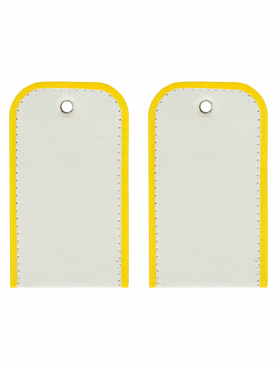 Погоны Ржд с кляммерами в комплекте цвет белый без надписи