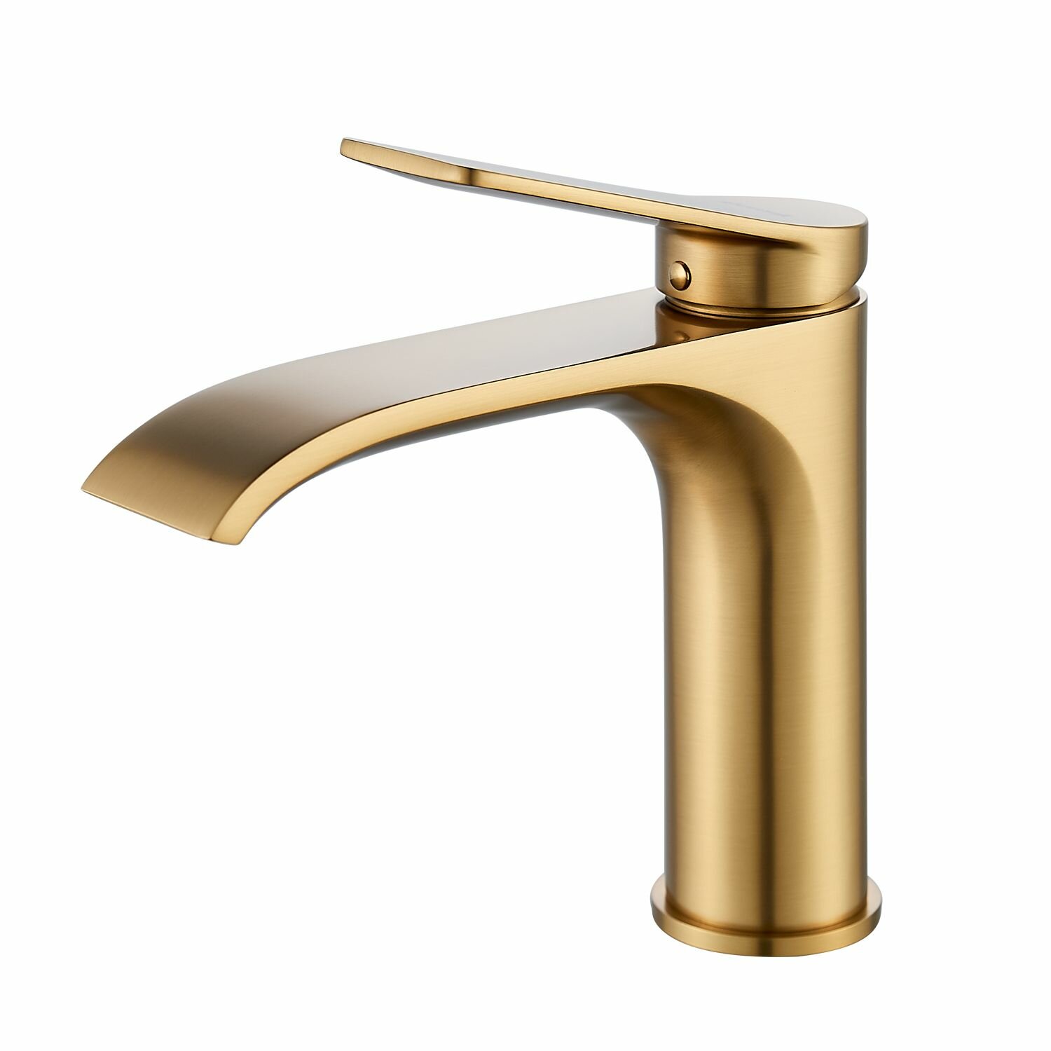 Смеситель для раковины Shevanik S4TS10SE1GSV, золотой сатин