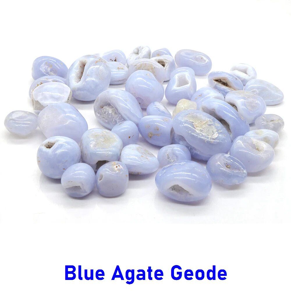 Малахитовые камни натуральные 20-30 мм Синий, 1 PCS, Blue Agate Geode