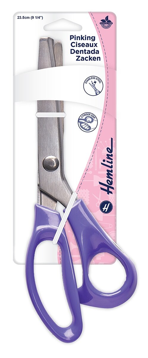 Ножницы фигурные для ткани HEMLINE "Зиг-заг", 23,5 см, цвет фиолетовый