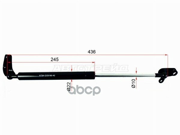 Амортизатор крышки багажника Honda Fit 01-07 / Jazz 02-09 (Справа) Sat арт. ST-04741-SAA-010