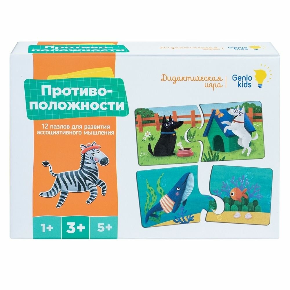 Игра детская настольная Dream Makers Противоположности, 1 игрок (RI2203C)