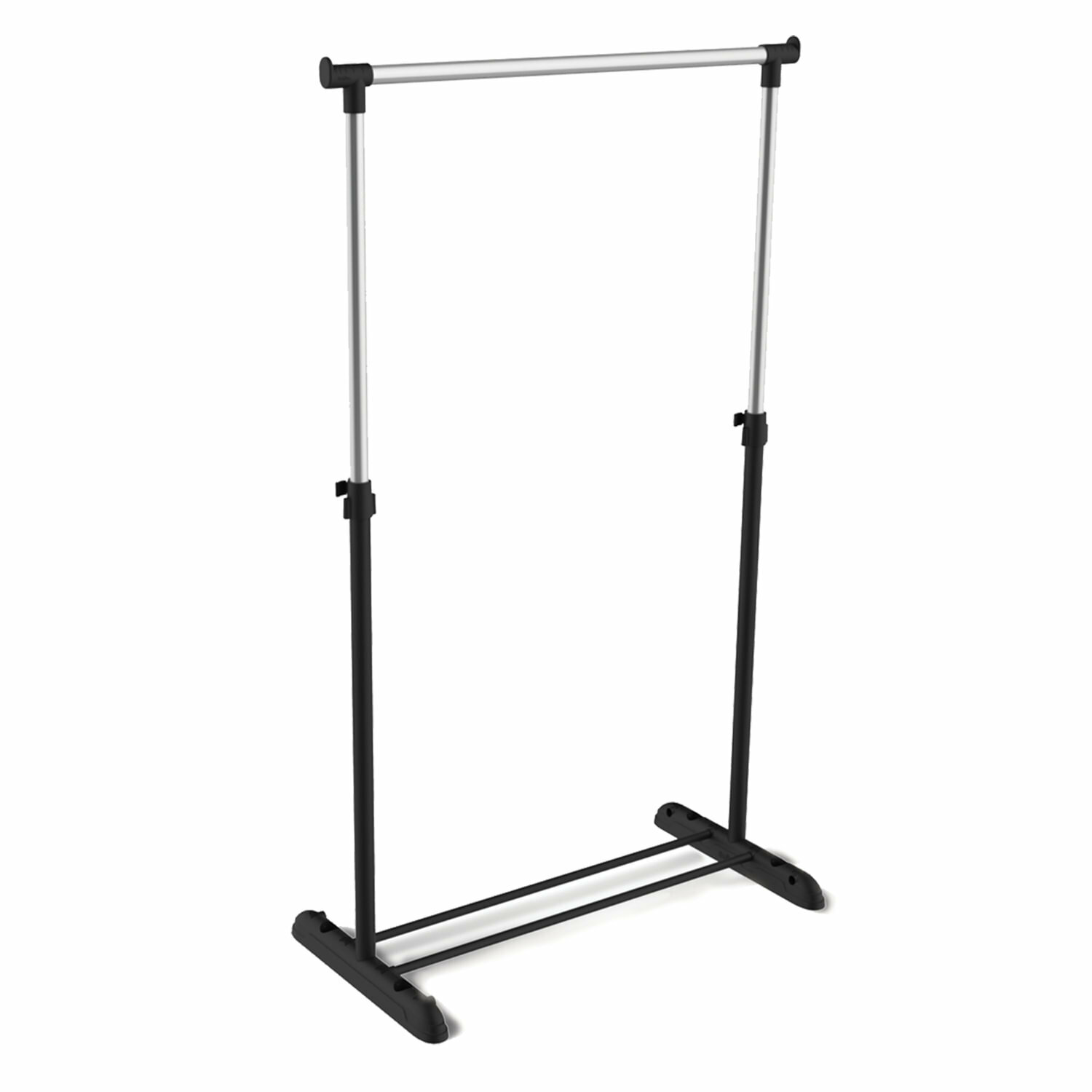 Вешалка гардеробная Sheffilton для плечиков, 1615х860х440 мм, пластик, металл, черная, хром