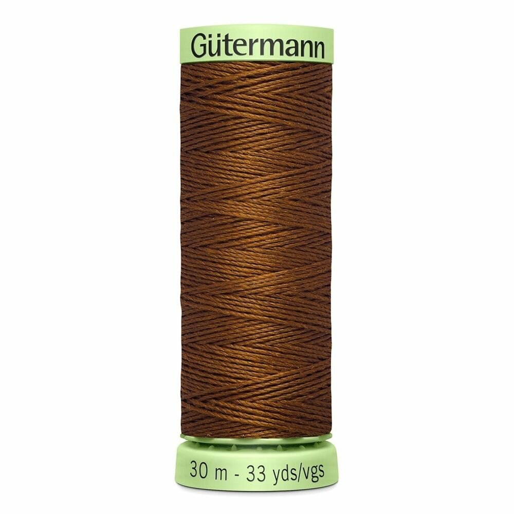 Декоративная нить Gutermann Top Stitch 30/30 м для декоративной отстрочки, 100% полиэстер, цвет 650 золотисто-каштановый, 5 шт (3)