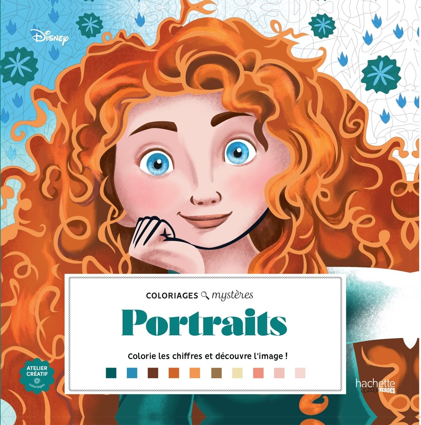 Раскраска по номерам Coloriages mysteres Disney Portraits