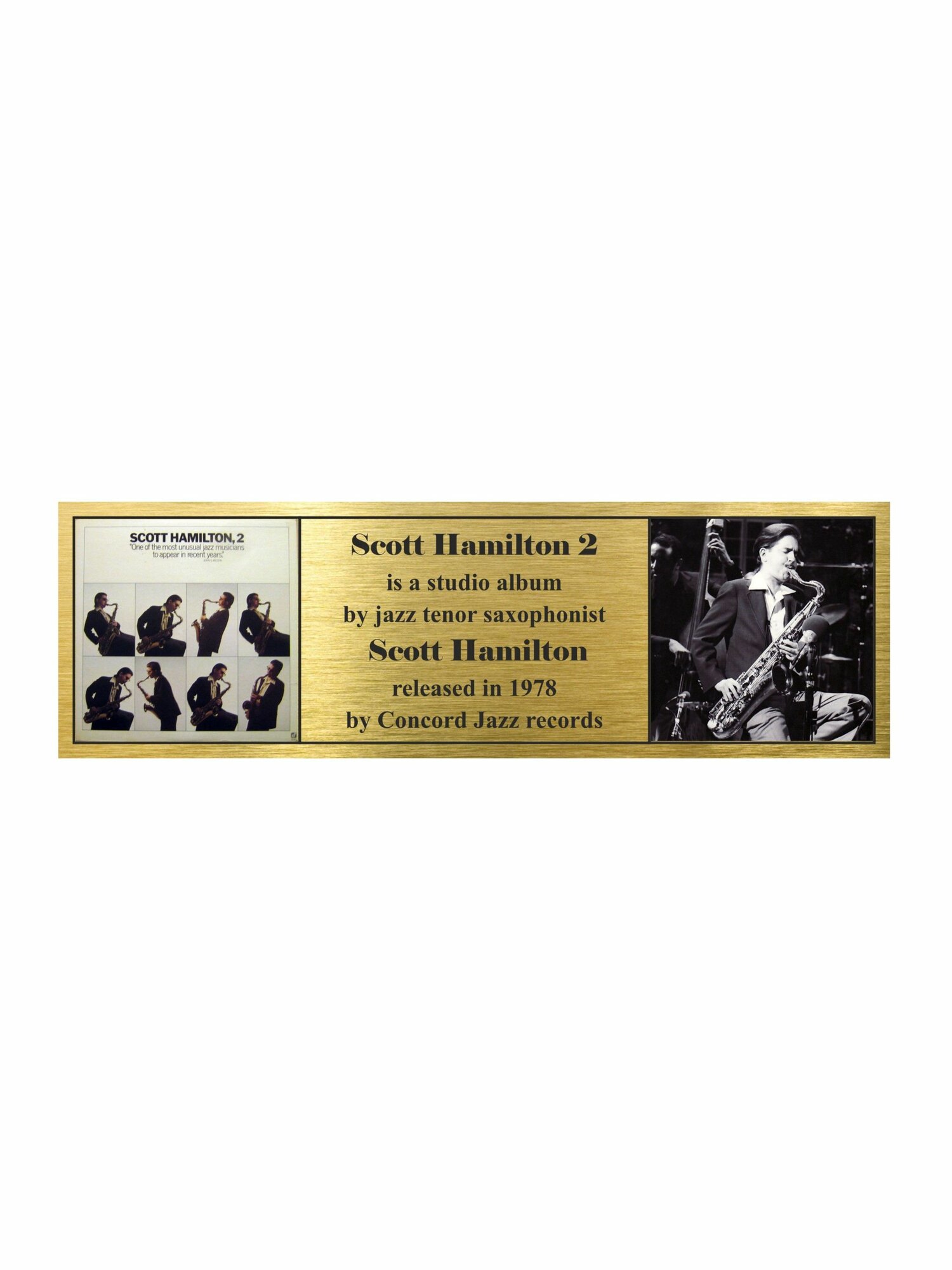 Золотой диск Scott Hamilton — фото 1