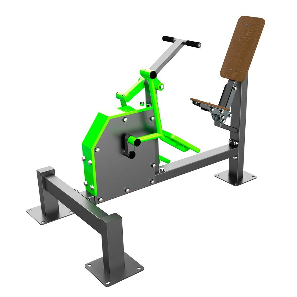 ZAVODSPORTA Cardio-1903 Уличный тренажер Степпер с безынерционным нагрузочным механизмом ZAVODSPORTA pantone 382C (другие цвета опционально)
