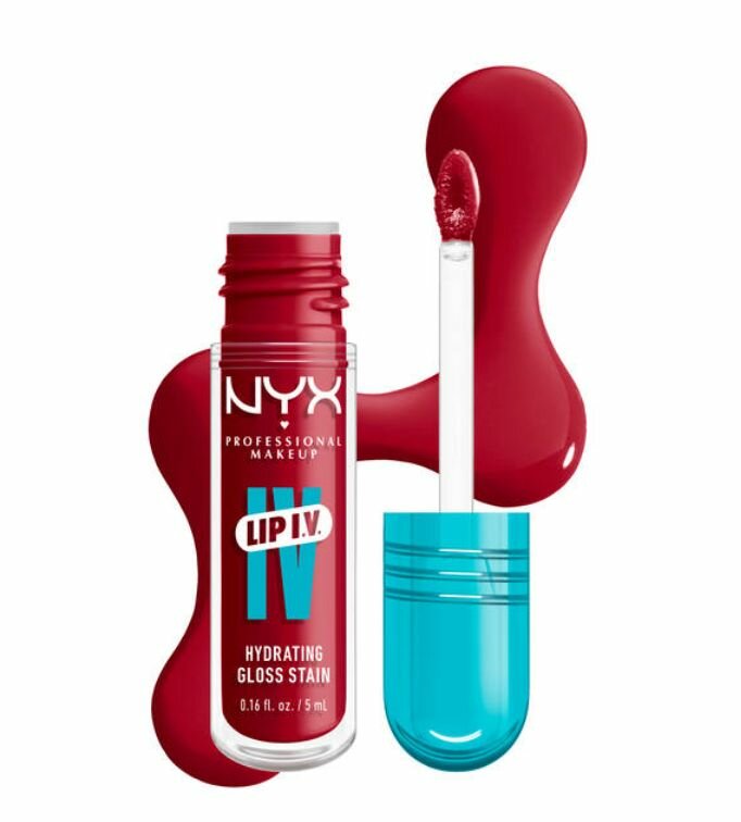 NYX Professional Makeup Увлажняющий Блеск для губ Lip I.V. 11 Red-y. Set. Wet