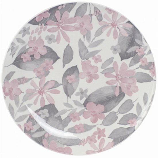 Тарелка обеденная Domenik BLOOMING розовая, 24 см (DMD245)