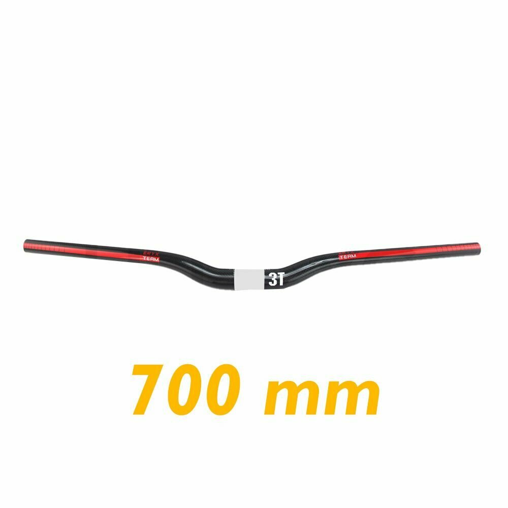 3T руль MTB Высококачественный знаменитый карбоновый , плоский или подъемный, 31,8x700 720 740 мм