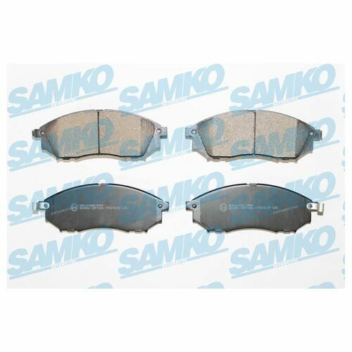 Комплект передних тормозных колодок Samko 5SP1406 для Nissan Cedric (1999-2004), Nissan Murano (2003-2014), Nissan NP300 (2004-н. в.)