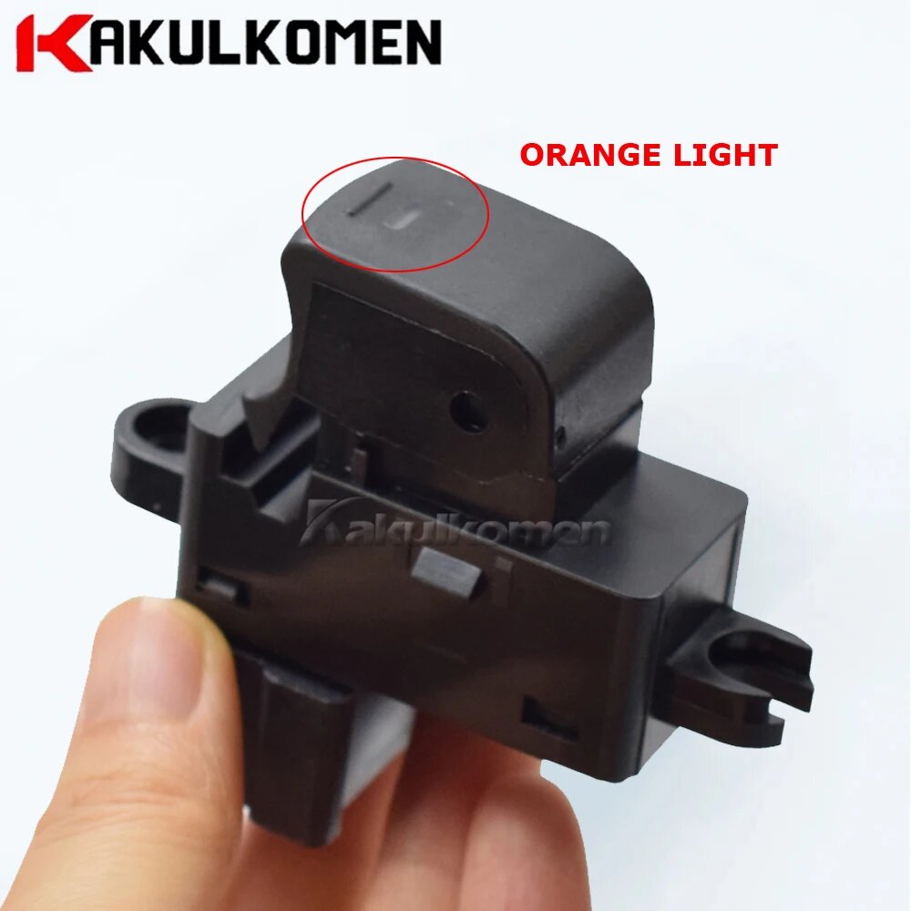 Панель переключателя стеклоподъемника с электрическим питанием, кнопка для Nissan Murano Teana Qashqai Frontier Pathfinder Xterra Navara D40 25411-EA00A Orange Light