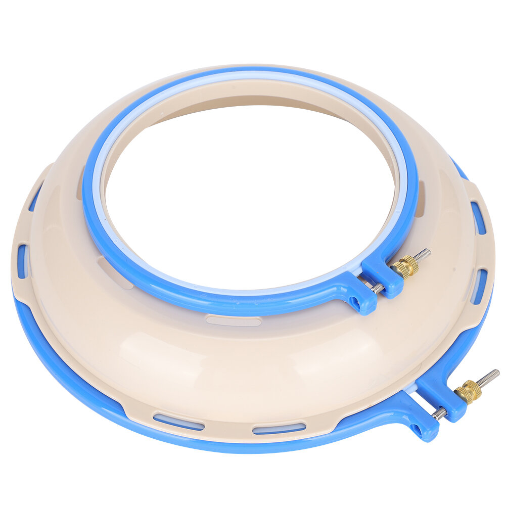 2 пластиковых пяльца для вышивания, круглые кольца для вышивки крестом с 1 регулируемой подставкой для пялец для рукоделия