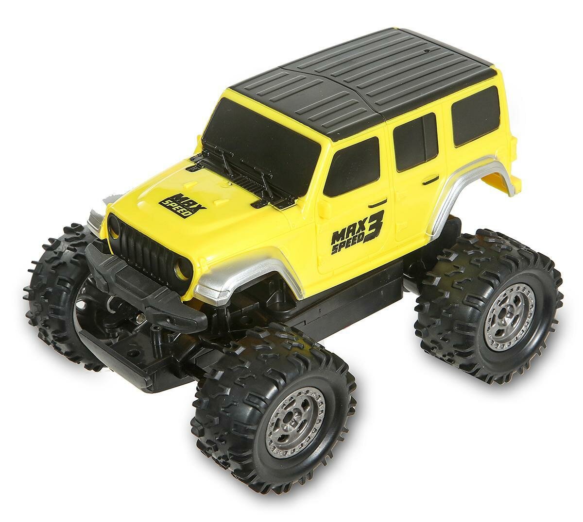 Джип радиоуправляемый 'MAX SPEED 3', масштаб 1:20, желтый/черный, пластик/резина