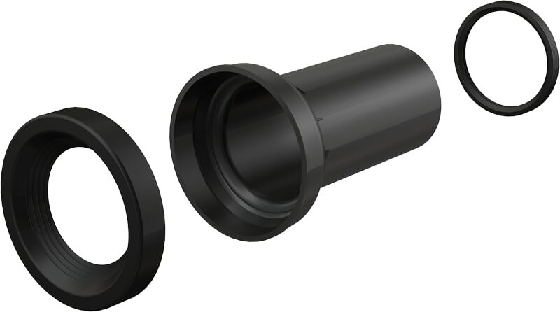 AlcaPlast Прокладка + соединитель + прокладка соединителя AlcaPlast M902 для подключения унитаза к стоку