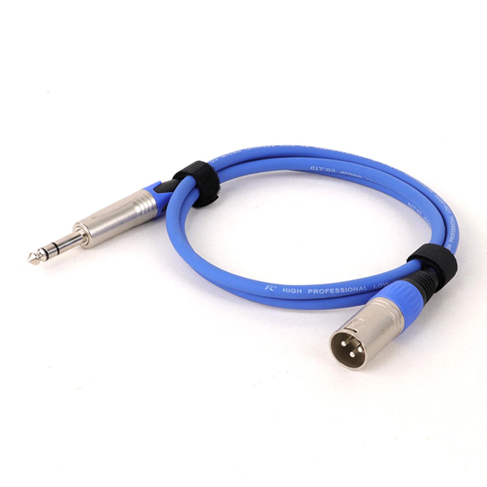 Аудиокабель XLR-XLR 6.35 TRS 0.3м Blue-M, 0.3m