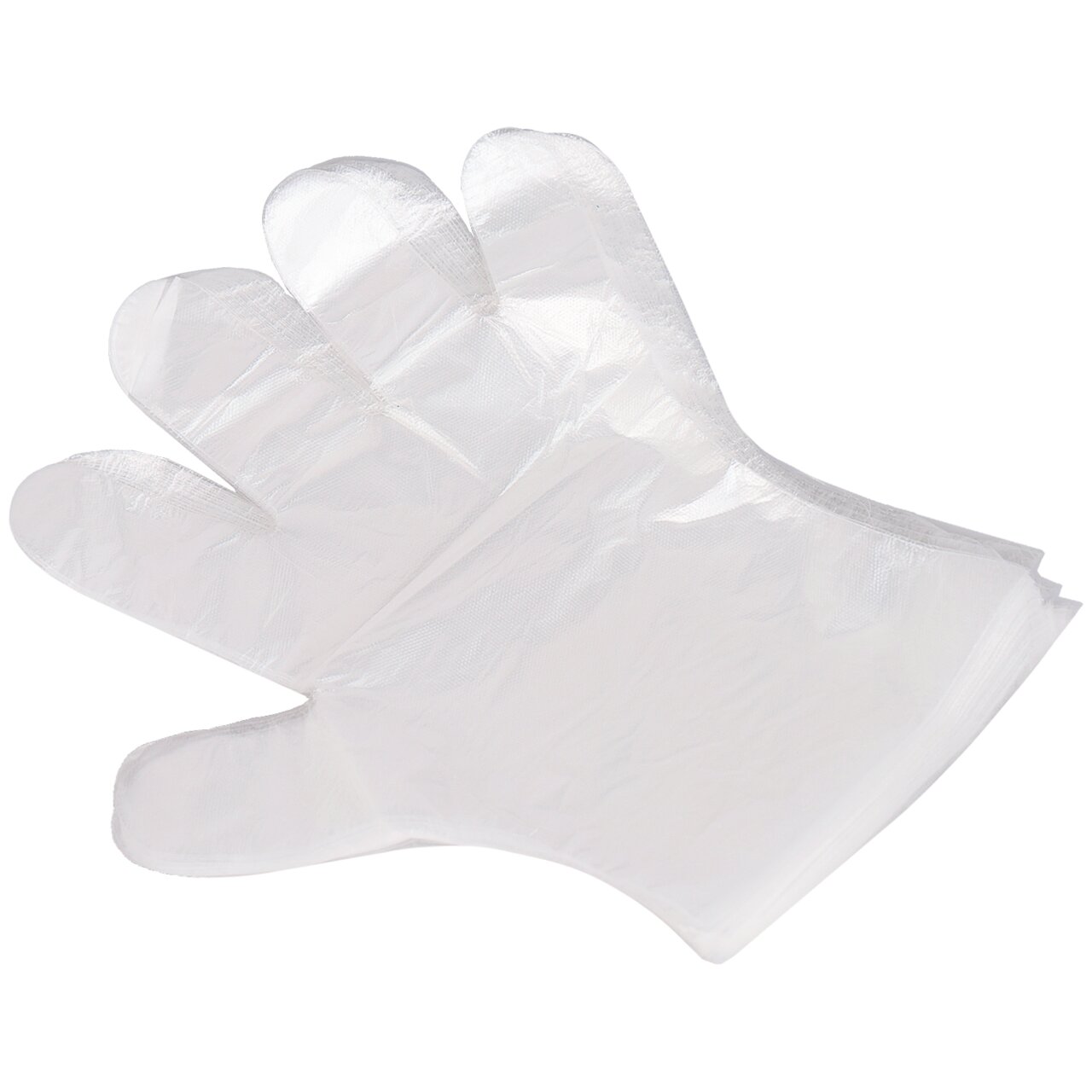 Перчатки ПНД стандартные размер M упаковка 100 шт одноразовые для бытовых нужд