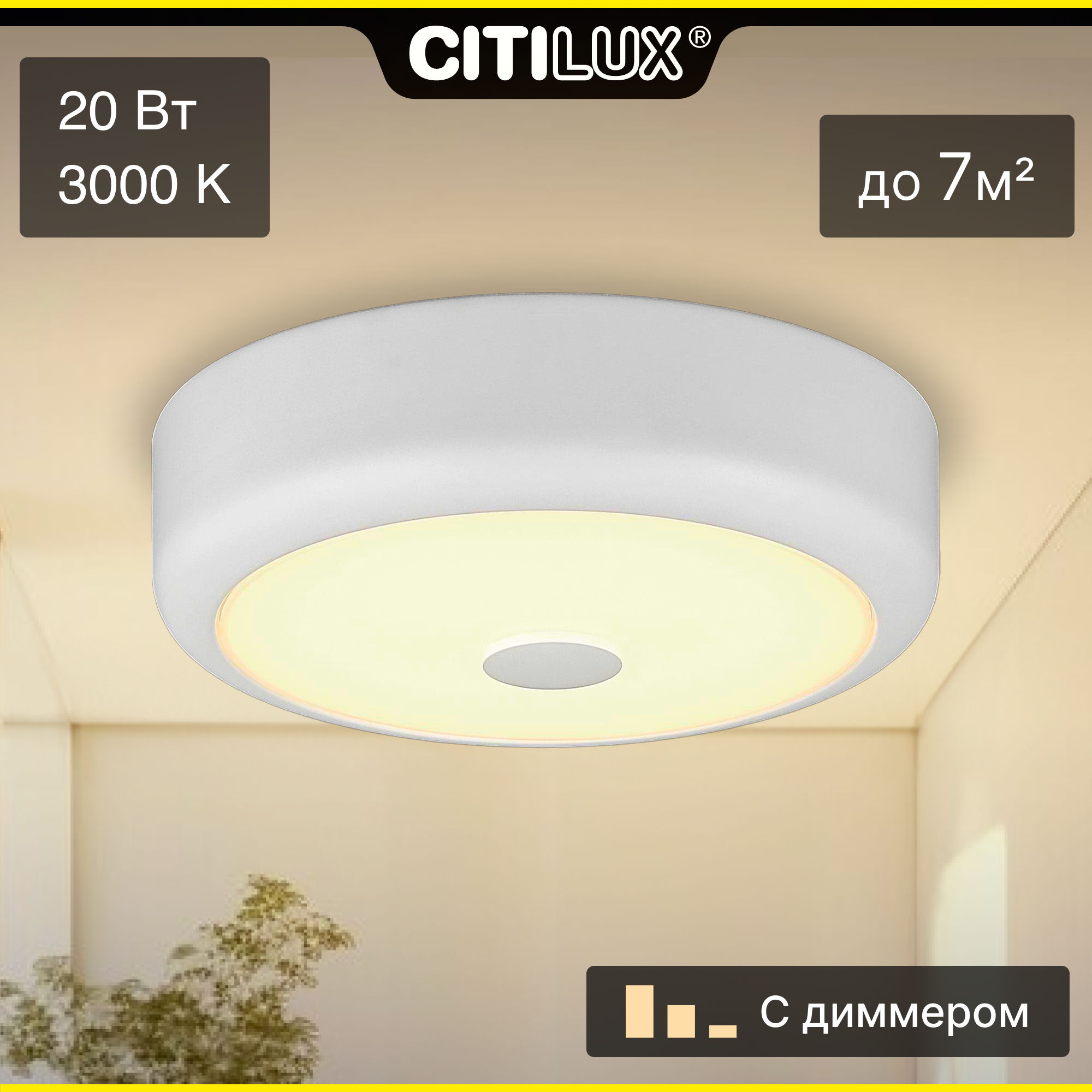 Светильник для дома накладной Citilux Фостер CL706120, цвет арматуры белый