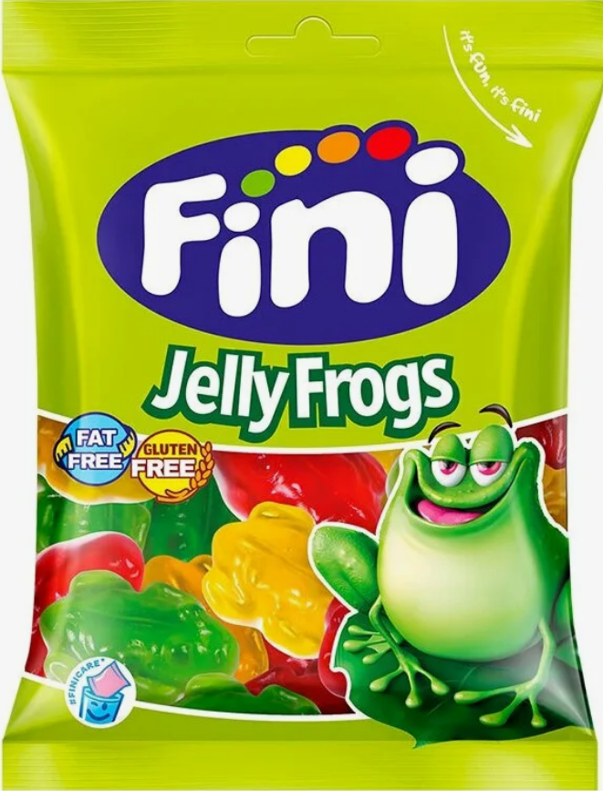Мармелад FINI "Лягушки", жевательный, фигурный, 90 гр, без ГМО
