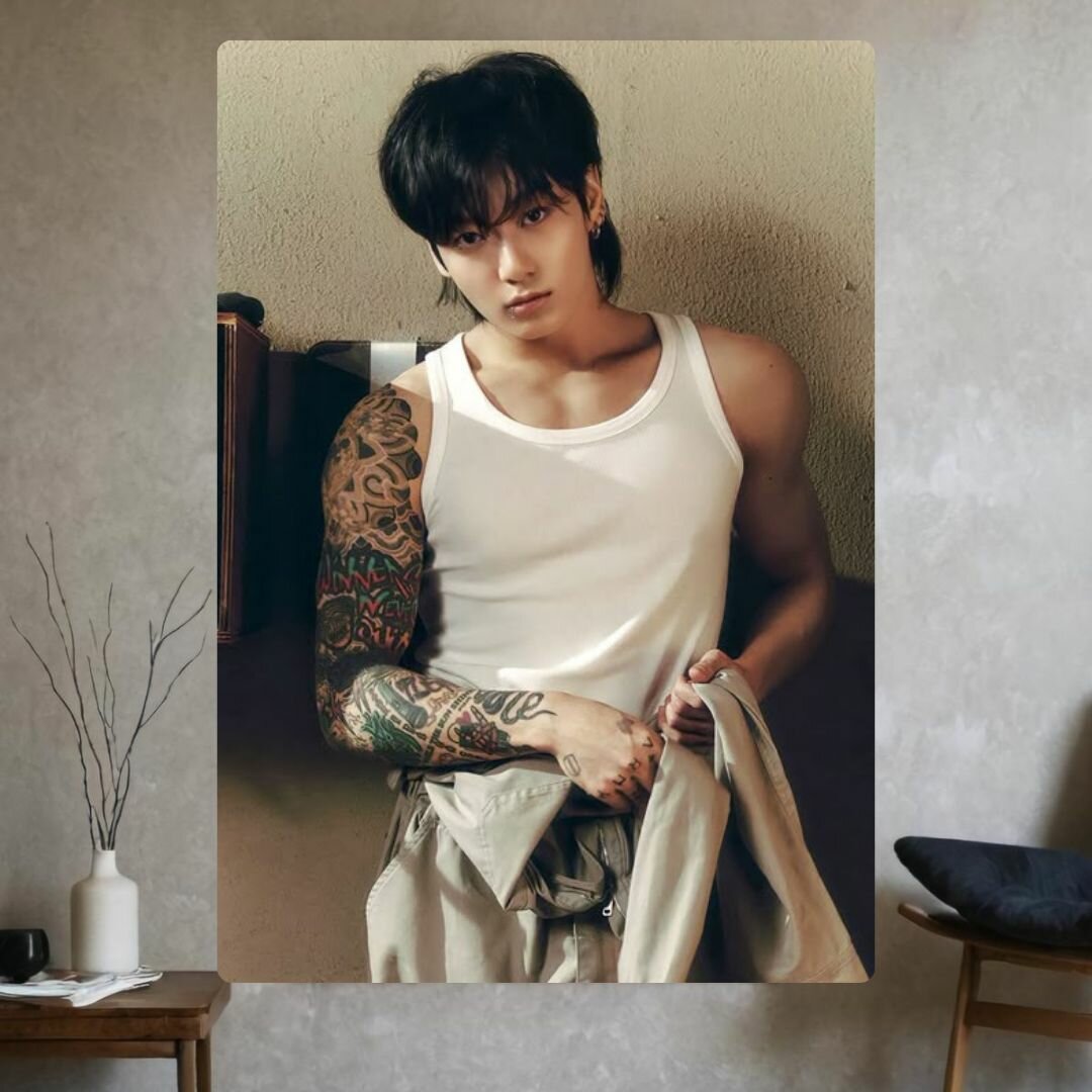 Картина на металле Чонгук (BTS, Jungkook),20*30см