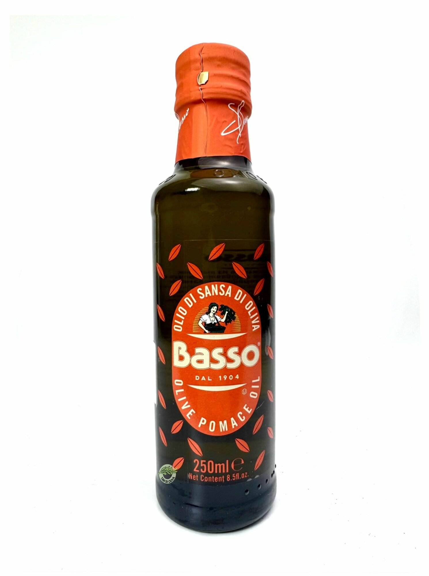 Оливковое масло Basso Pomace для жарки рафинированное, Италия, 250 мл