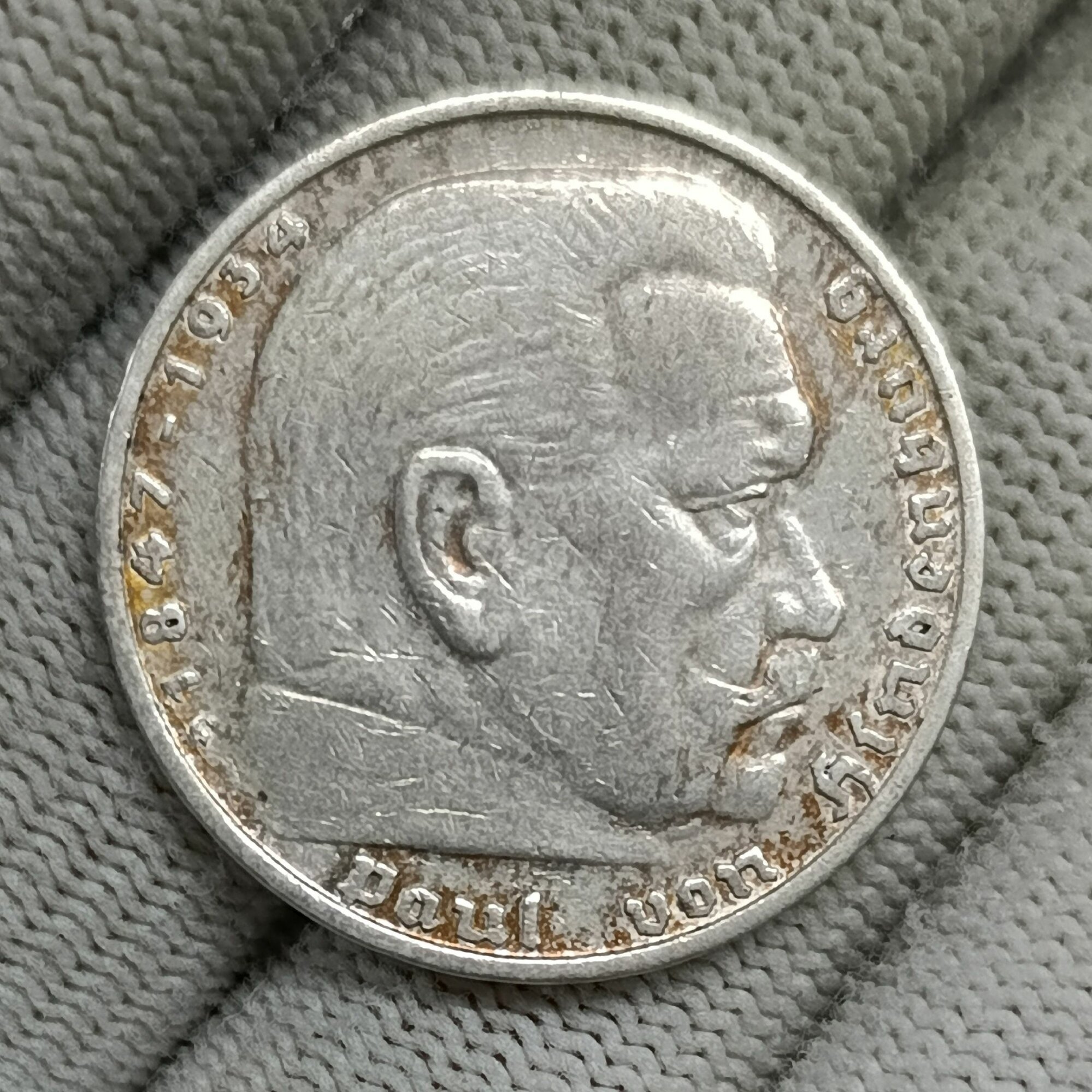 Германия 5 марок 1936 года F