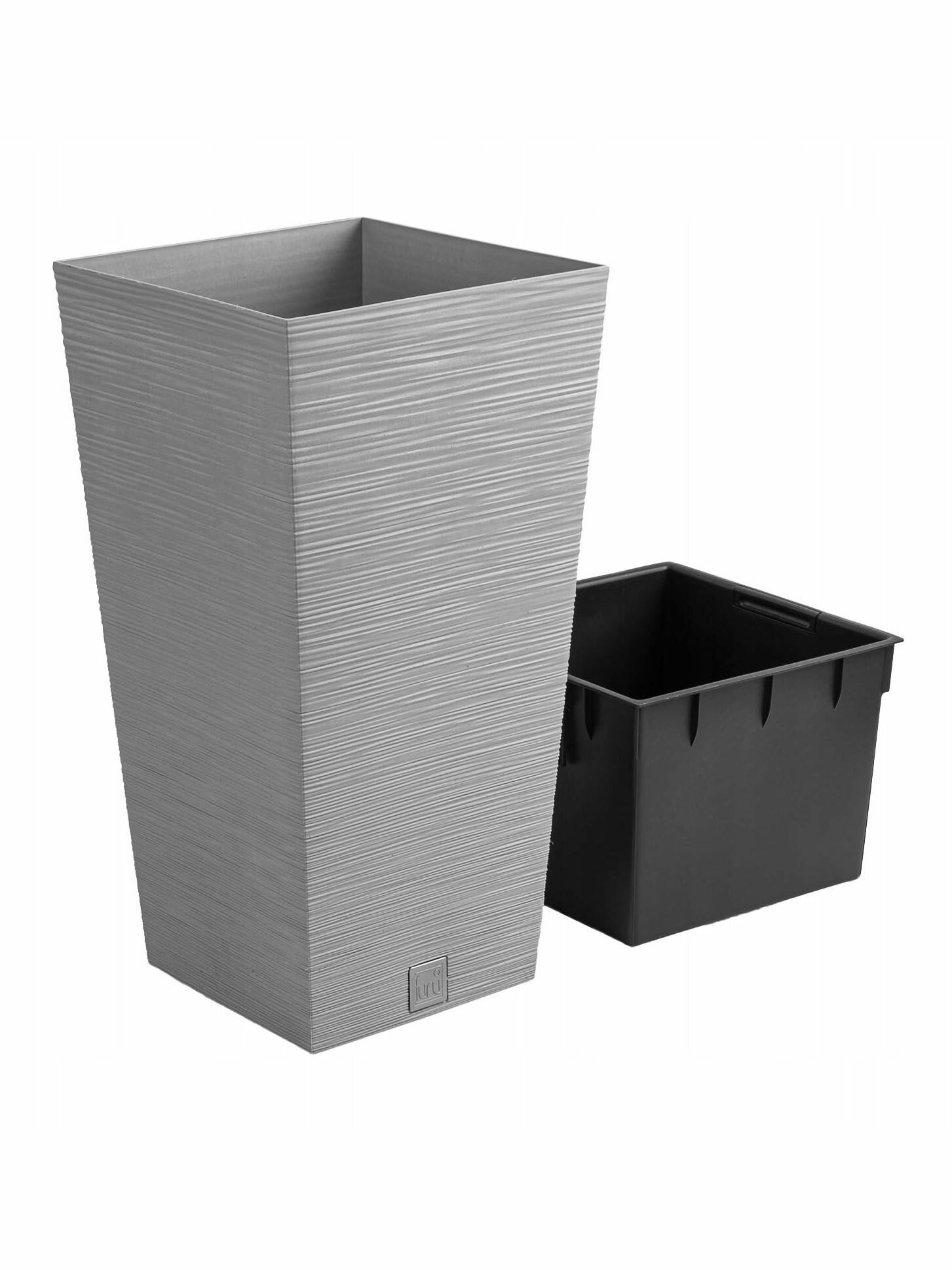 Кашпо для цветов Prosperplast Furu Square, бетон, 60 л