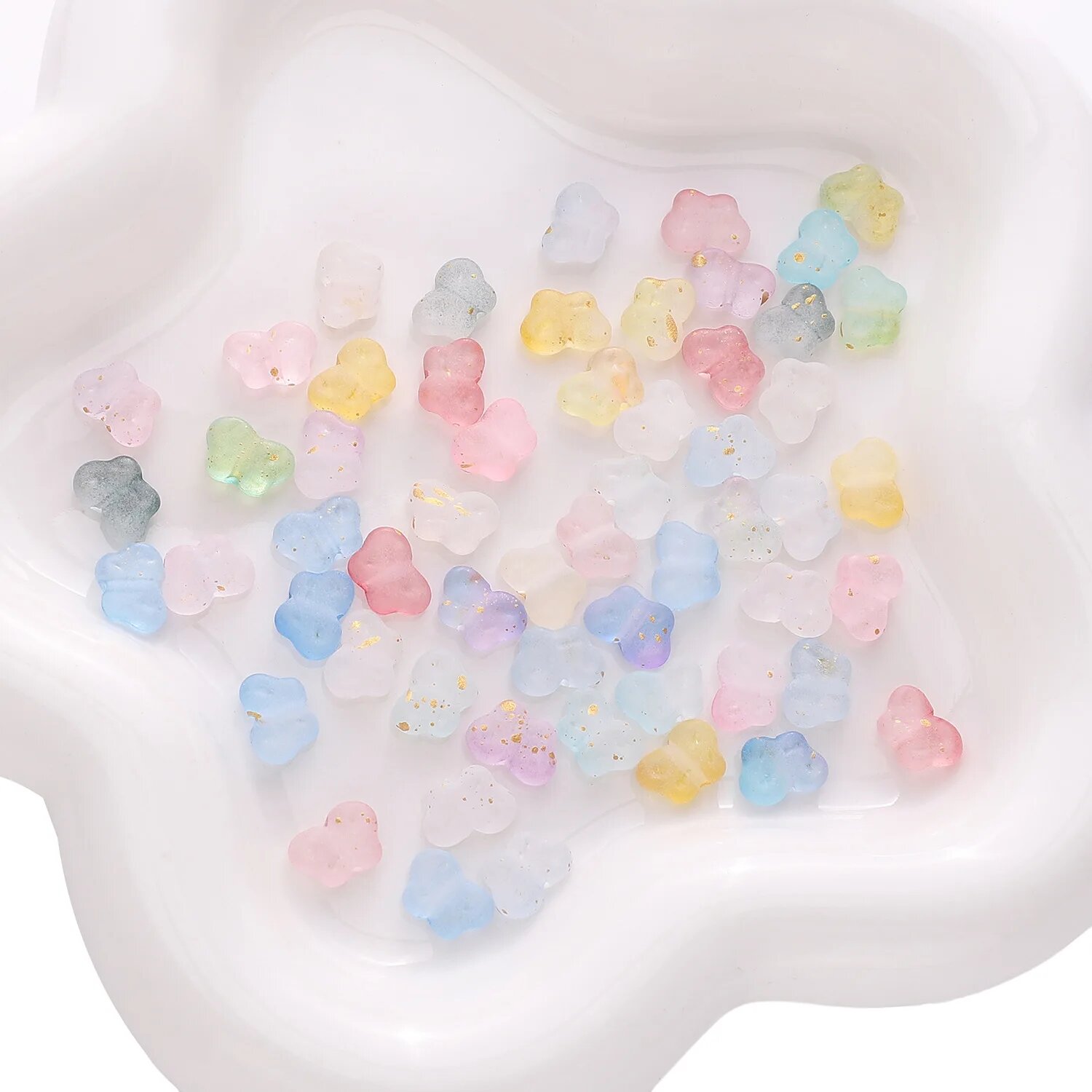 JXLOVEWJ акриловые бусины бабочек 10 г Белый, 13