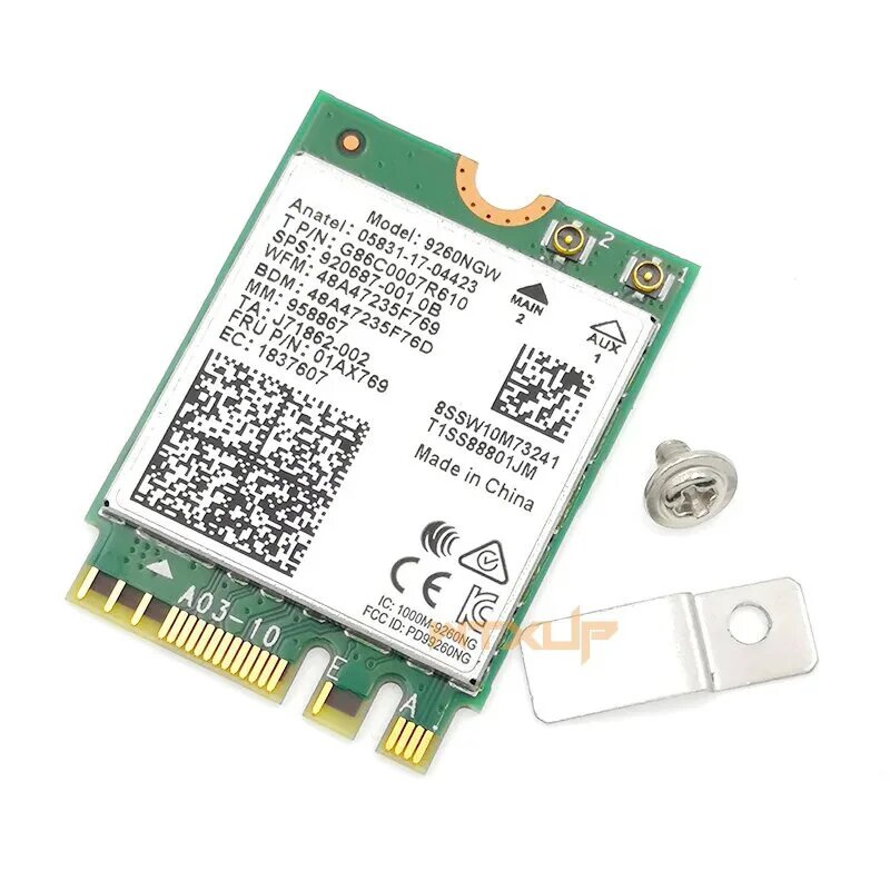 Intel Wireless-AC 9260 Wi-Fi карта Bluetooth 5.0 9260AC