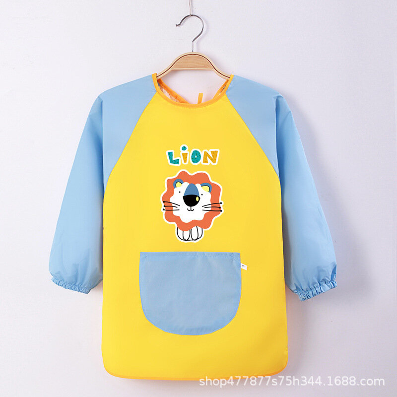 Комбинезон для рисования "Детский сад", непромокаемый, размер XXL, желтый с синим